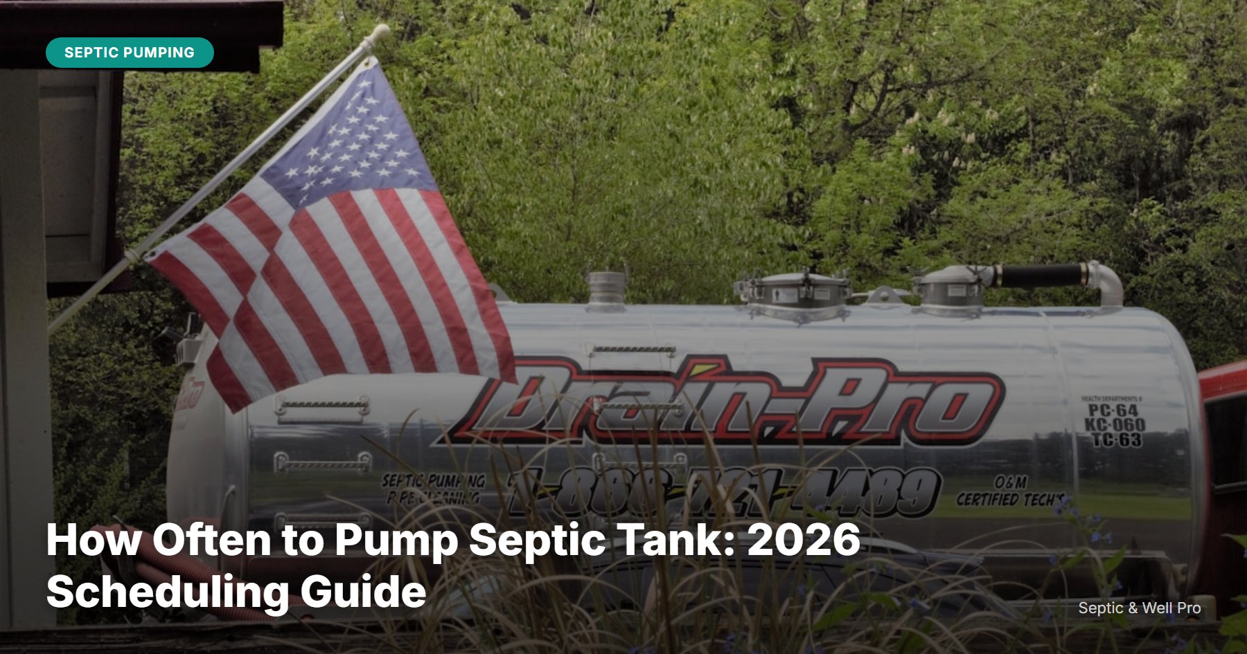 Septic Pumping Schedule Calculator: Your Exact Timeline | Septic & Well Pro