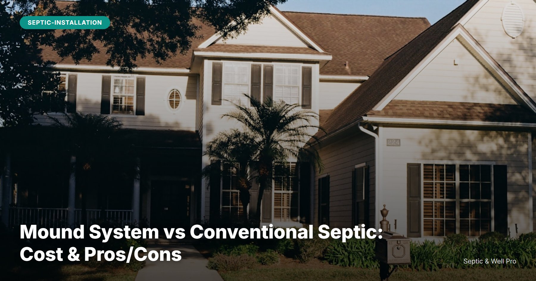Mound vs Conventional Septic: Cost, Lifespan & Maintenance | Septic ...