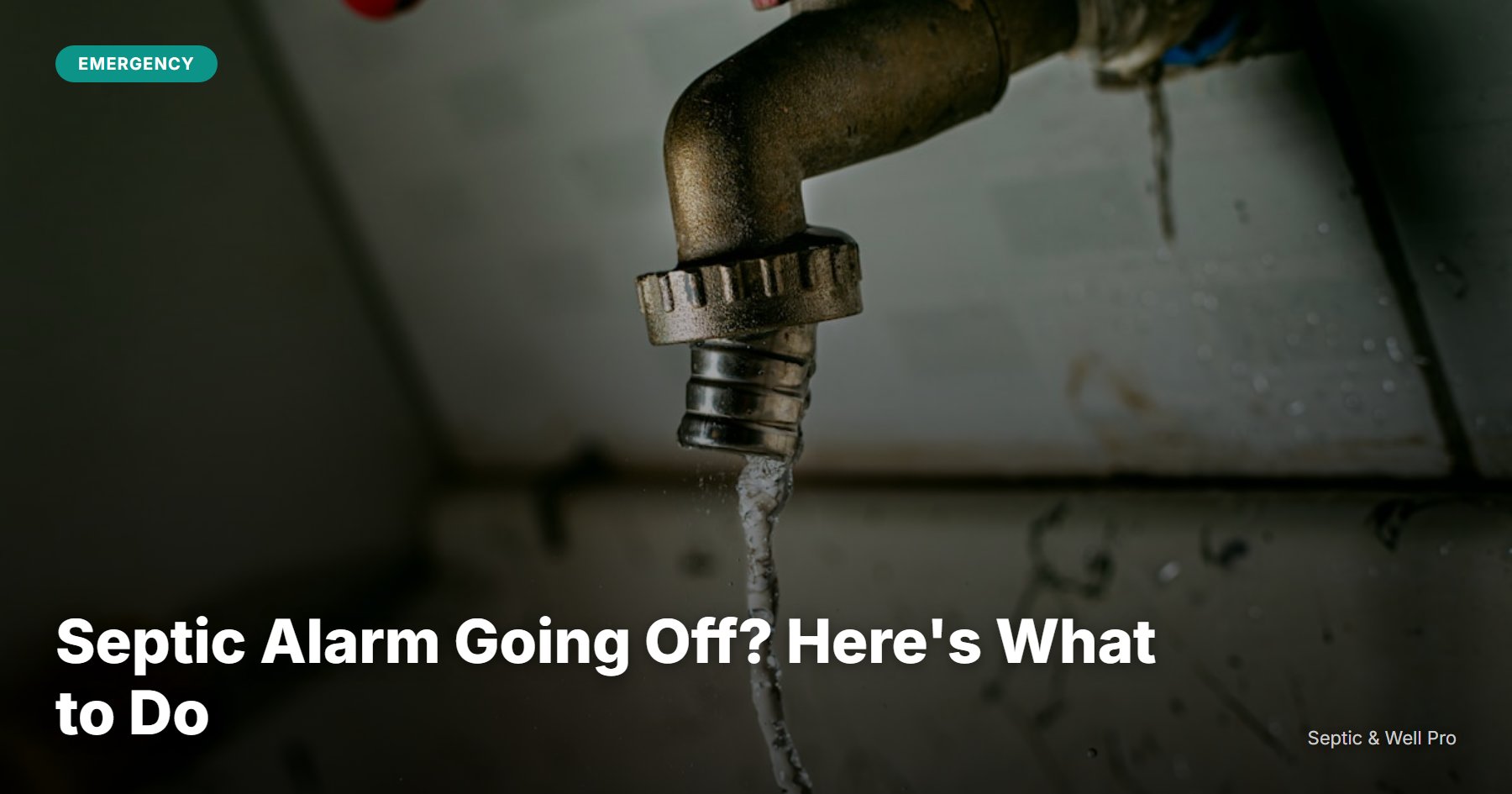 Sewer Alarm Going Off