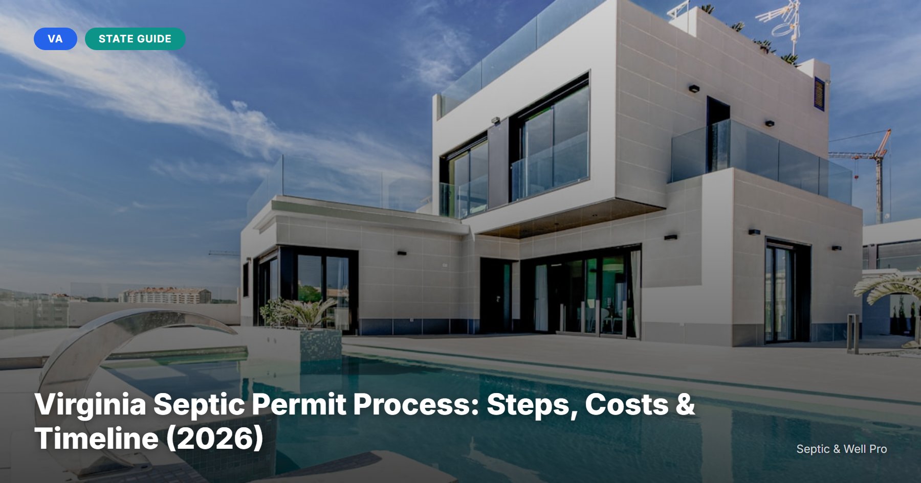 Virginia Septic Permit: Steps, Costs & Timeline (2026) | Septic & Well Pro